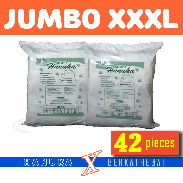 Jual (UKURAN XXXL) BABY DIAPERS/POPOK HANUKA TIPE PANTS ISI 42 PCS ...