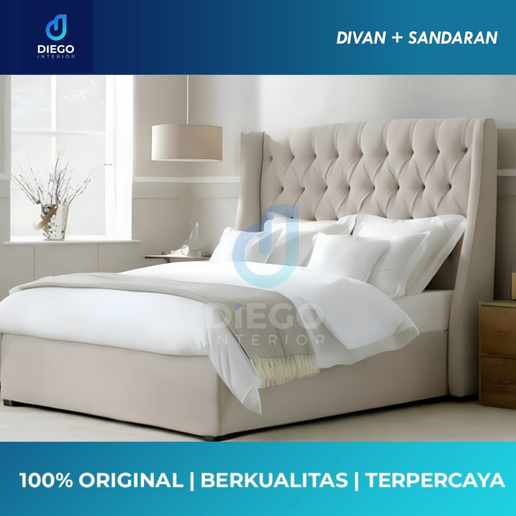 Jual Divan Dipan Sandaran Leoniesya Rangka Tempat Tidur | Shopee Indonesia