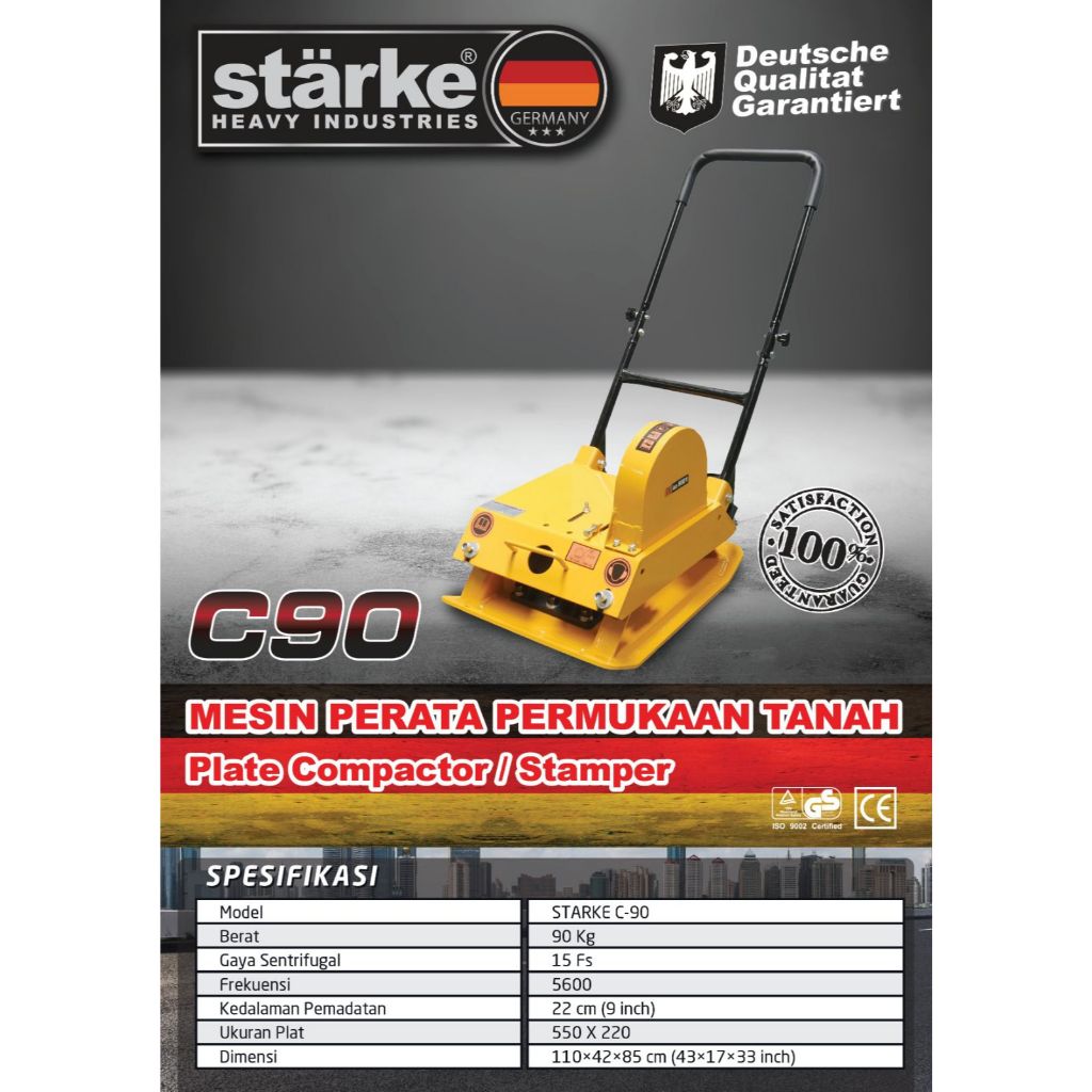 Jual Mesin Perata Permukaan Tanah Mesin Stamper C90 Starke | Shopee ...