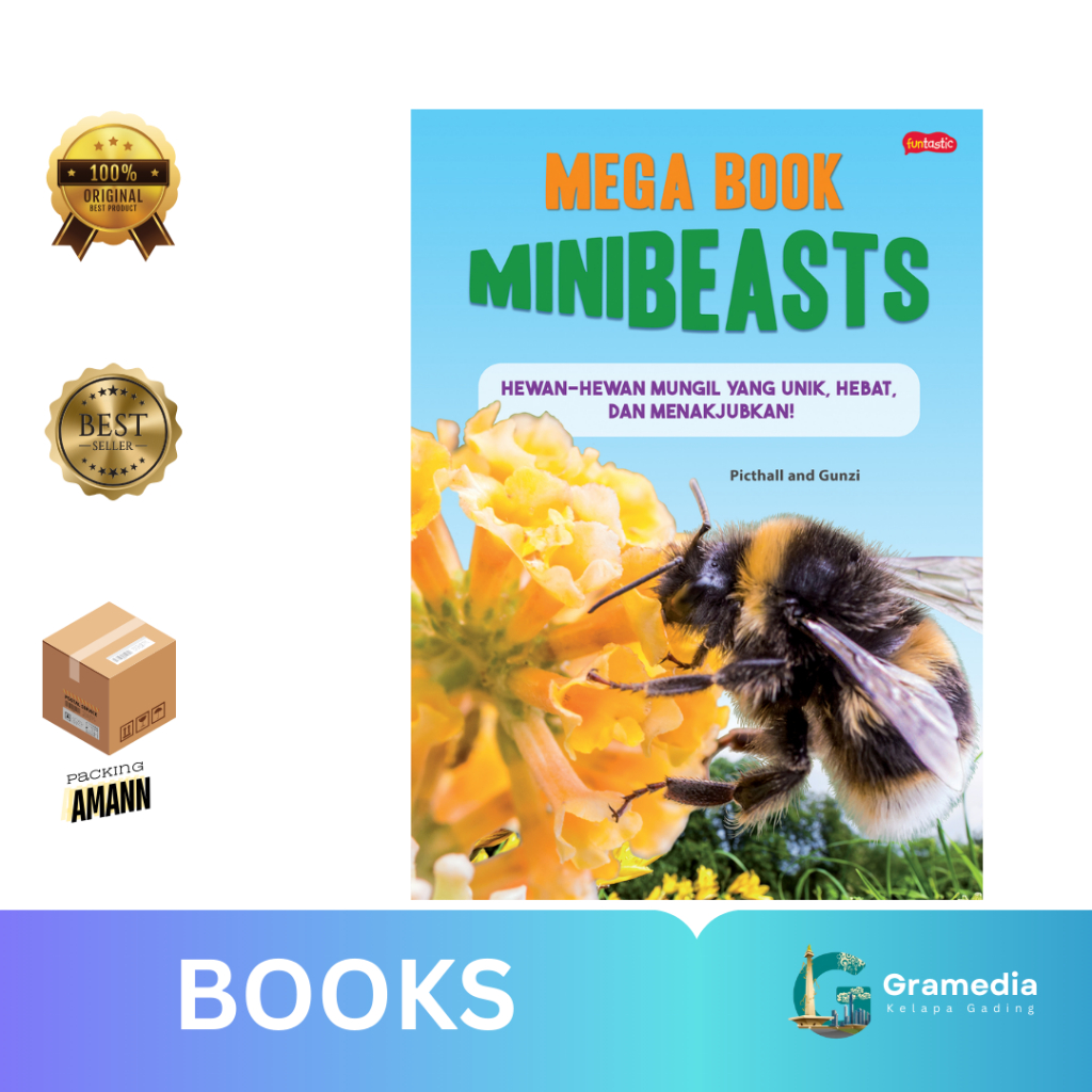 Jual Gramedia MKG - Buku Anak Mega Book - Minibeasts (Picthall & Gunzi) | Shopee Indonesia