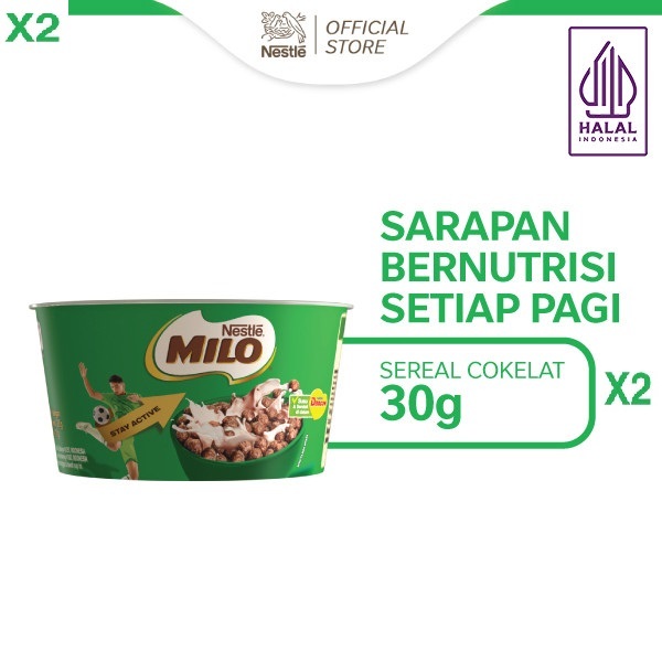 Jual MILO Cereal Combo Pack (20+12)g x2 | Shopee Indonesia