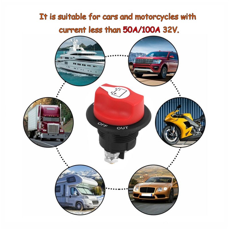 Jual Saklar Switch Isolator Saklar Pemutus Baterai Aki Mobil 12v-32v ...