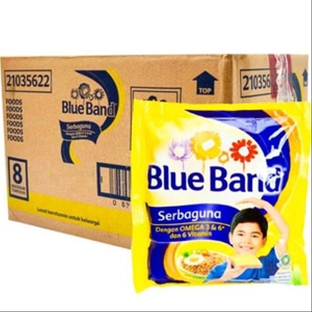 Jual Blue Band Margarine / Mentega Blue band 200gr [ 1 dus isi 60 ...
