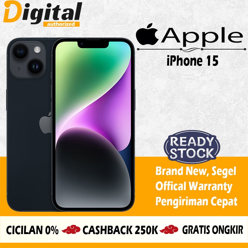 Jual Handphone iPhone 15 128GB 256GB 512GB Dual Nano RESMI Indonesia ...