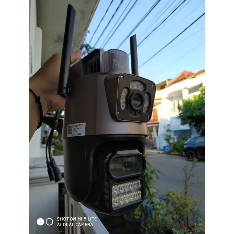 Jual IP camera CCTV 8mp dual lens outdoor waterproof auto tracking ...