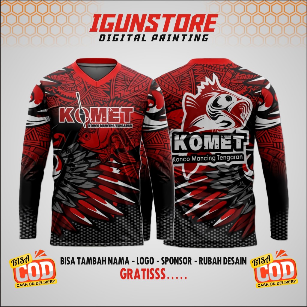 Jual JERSEY KAOS MANCING FULL PRINTING BISA CUSTOM GANTI NAMA DAN LOGO ...
