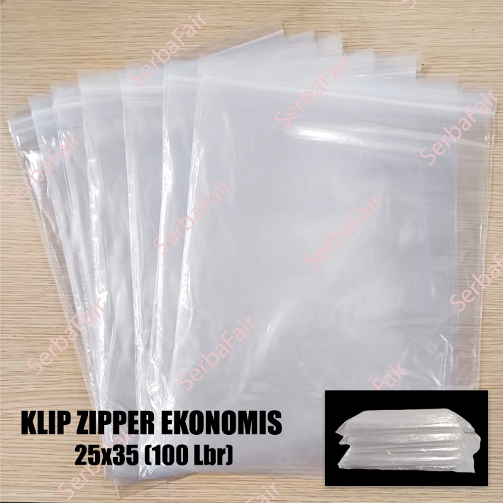 Jual Plastik Klip Zipper size 25X35 Packing Baju Hijab Distro dll ...