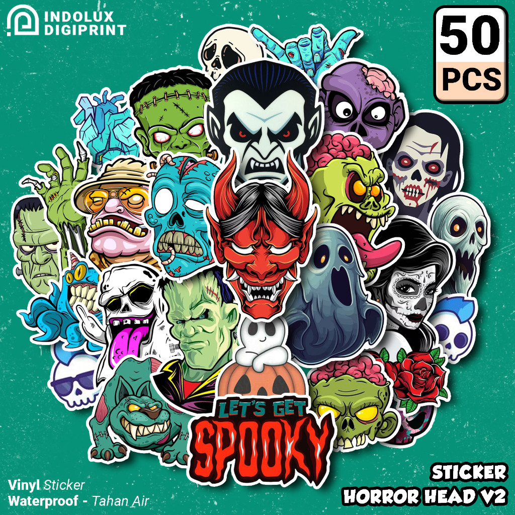 Jual 50pcs Stiker Gore Horror Graffiti Hypebeast Stiker untuk laptop ...