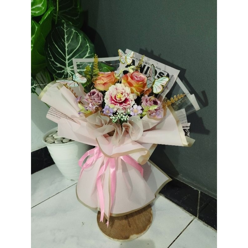 Jual BUKET gembul cantik mix kupu kupu - buket bunga hari guru buket ...
