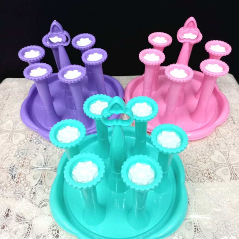 Jual Tempat Gelas Golden Daisuki NP Sunkist / Stand Glass Isi 6 / Rak / Wadah | Shopee Indonesia