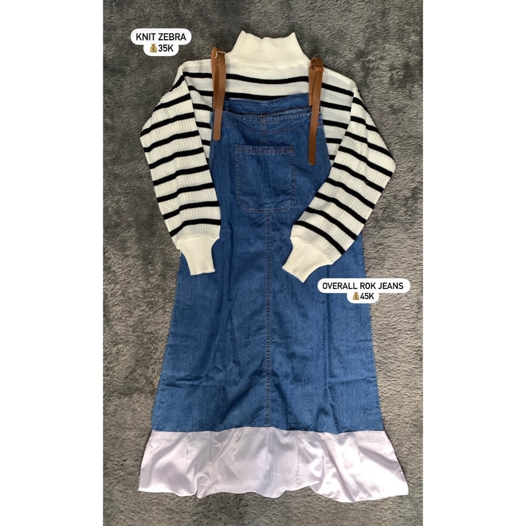 Jual OVERALL ROK DENIM (ONE SET) | Shopee Indonesia