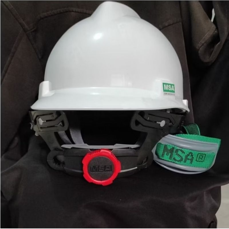 Jual helm safety MSA 1 set helm + inner fastrack + tali dagu lokal ber ...