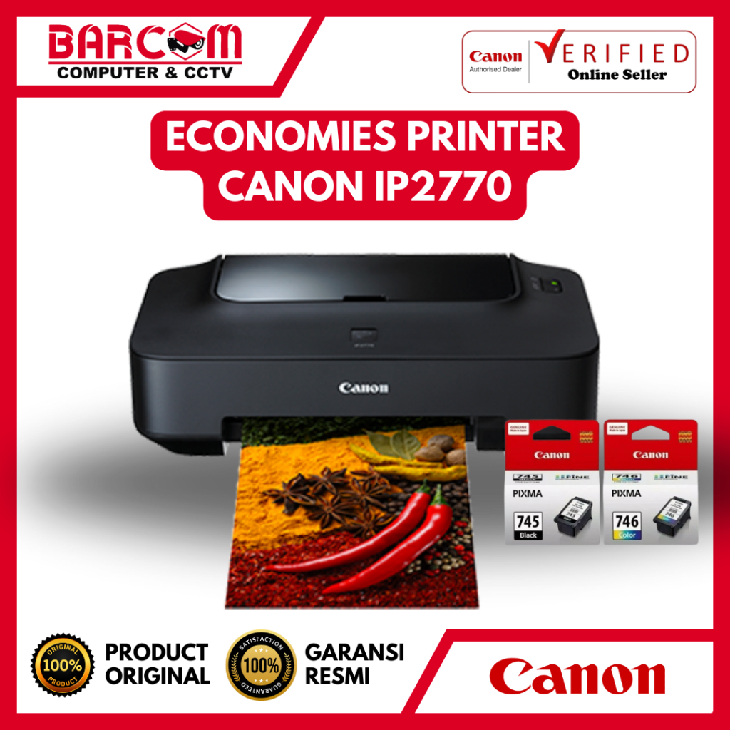 Jual PRINTER CANON PIXMA IP2770 / IP 2770 INCLUDE CARTRIDGE PG810 CL811 ...