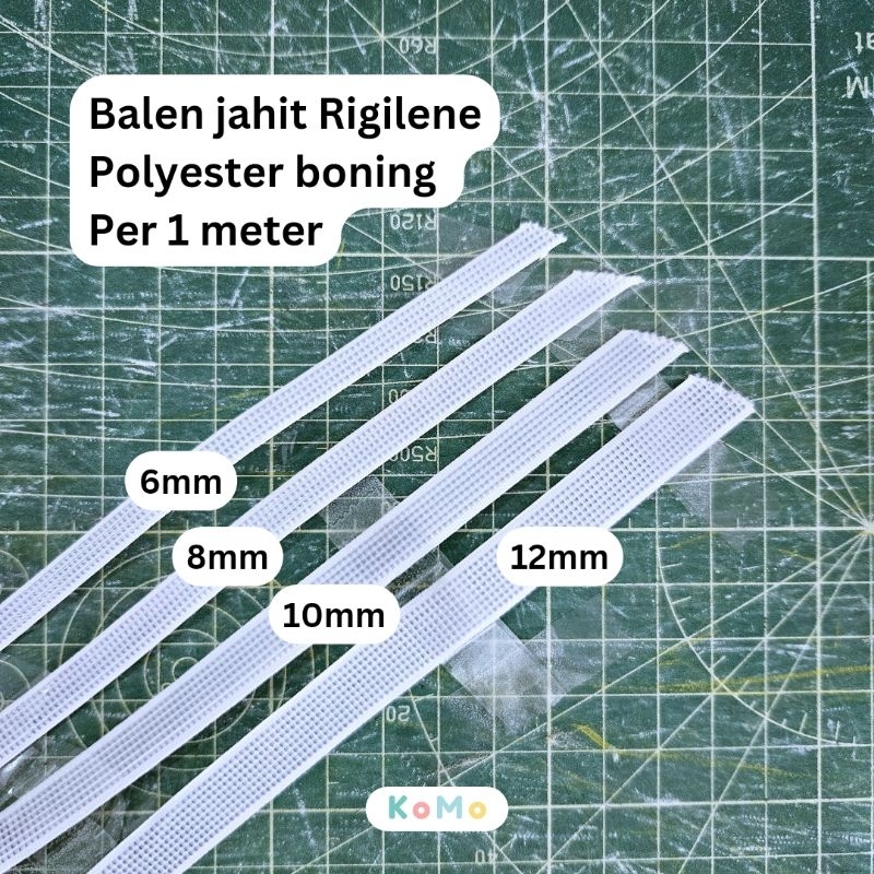 Jual Balen Jahit Rigilene Tulang Kamisol Tulang Kemben Polyester Boning ...