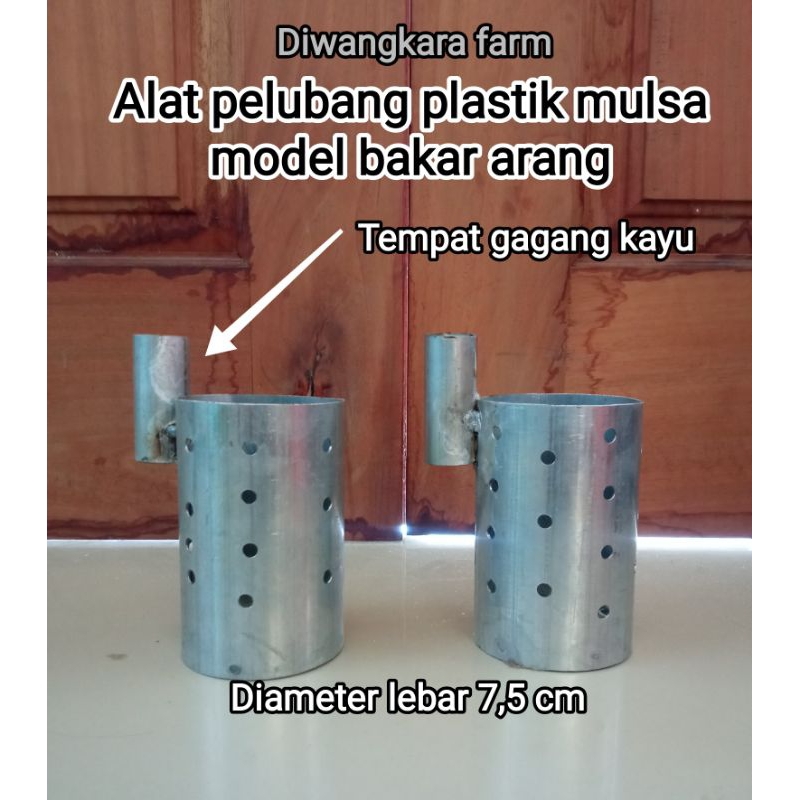 Jual Alat pelubang mulsa atau plong mulsa model bakar arang diameter 7 ...