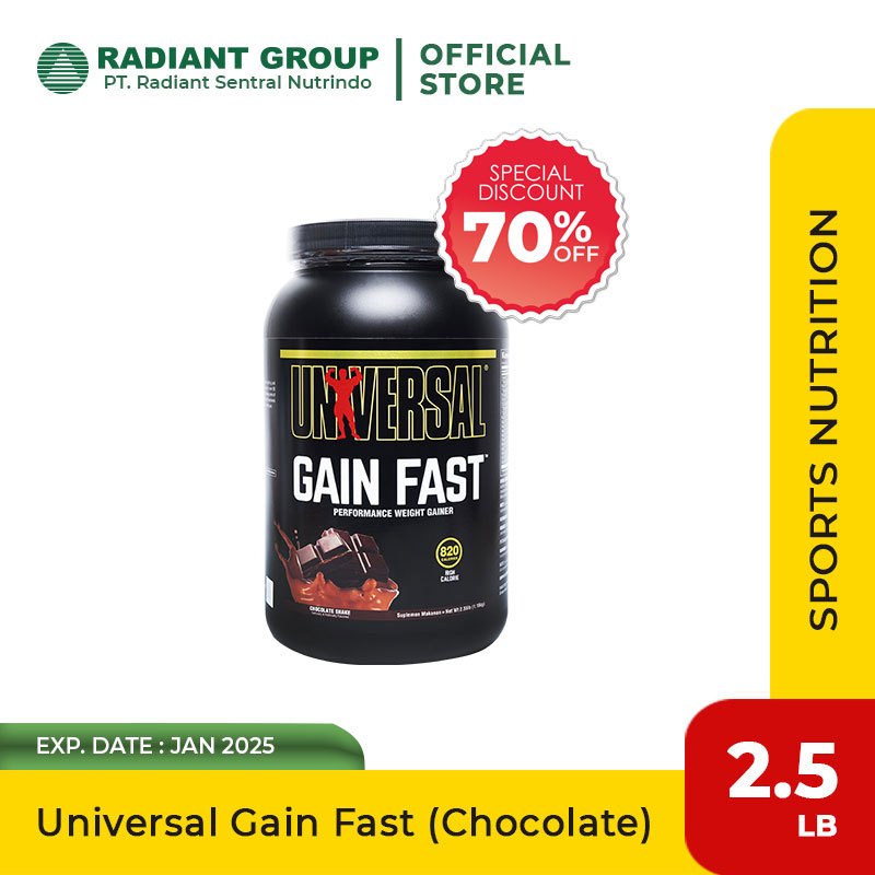 Jual Universal Gain Fast Chocolate - 2.5 LB | Shopee Indonesia