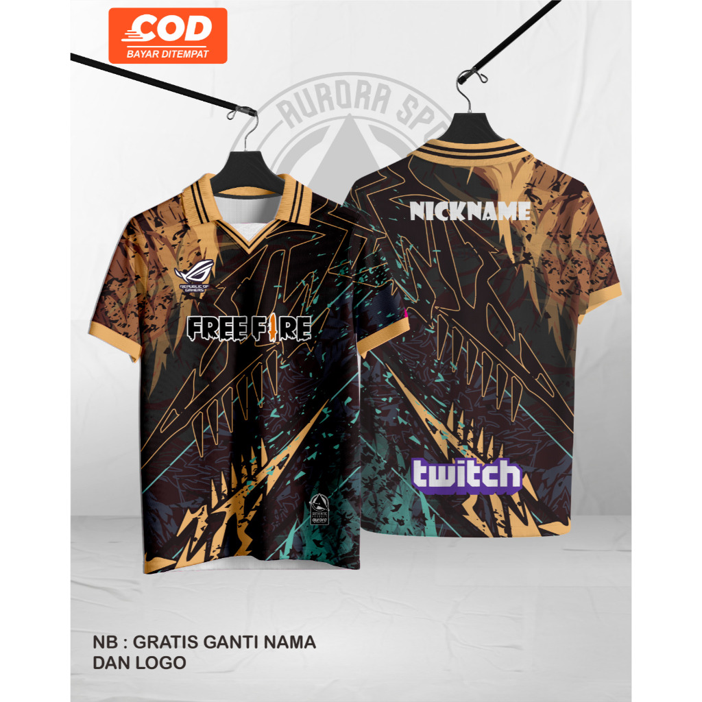 Jual Jersey Kaos Baju Gaming Esport CUSTOM TERBARU GRATIS NAMA DAN LOGO ...
