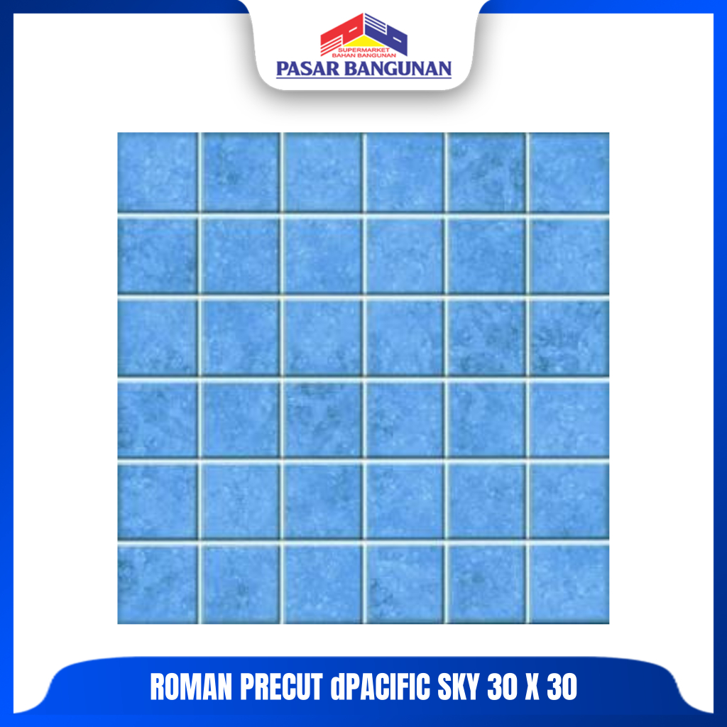 Jual Roman Keramik Dinding Precut dPacific Sky 30x30 | Shopee Indonesia