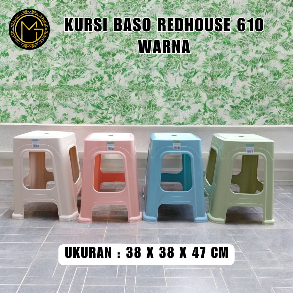 Jual KURSI BASO REDHOUSE 610 WARNA SOFT TONE / KURSI PLASTIK BANGKU ...