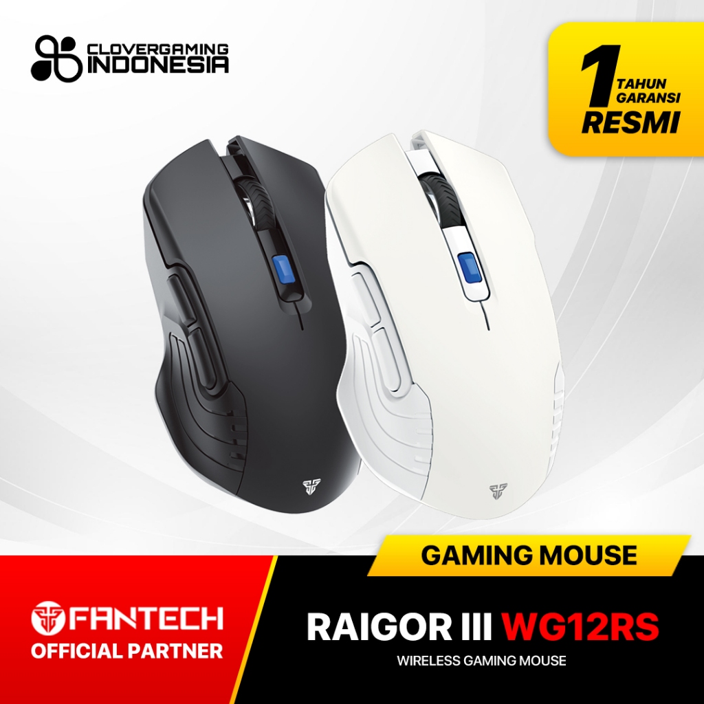 Jual Fantech WG12RS RAIGOR Gen III Rechargeable Wireless Gaming Mouse WG12 Rs WG-12Rs | Shopee ...