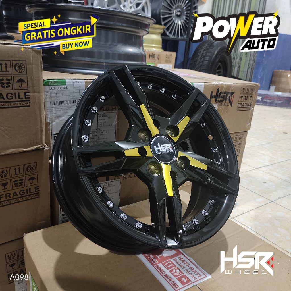 Jual velg racing r14 model Bintang tipe HSR keunikai buat mobil Calya ...