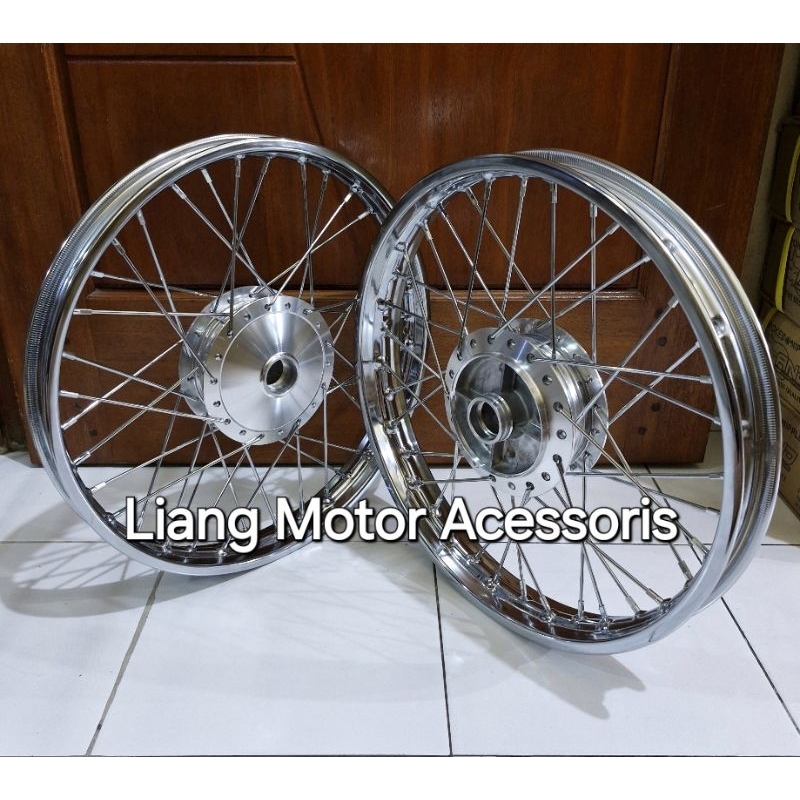 Jual Sepaket Velg DID Besi Ring 17 Tromol Set Jari2 - Honda SupraOld ...