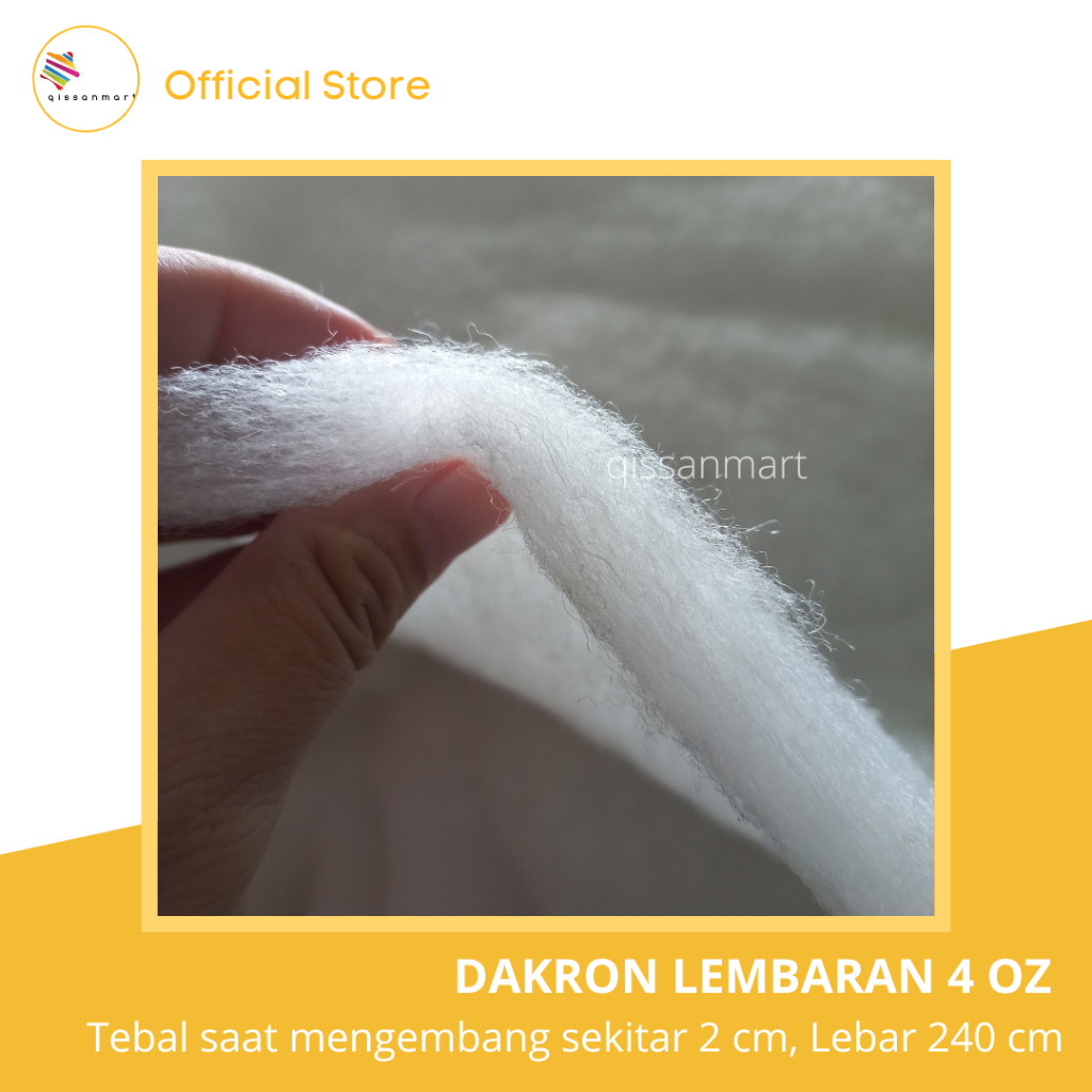 Jual Dacron Lembaran Dakron Lembaran 4oz Tebal 2 cm Lebar 240 cm ...