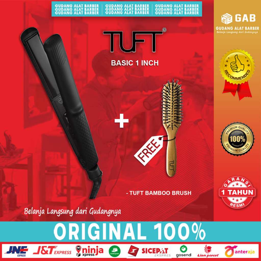 Jual TUFT Basic 1 Inch Catokan Hair Straightener Iron Pelurus Catok ...
