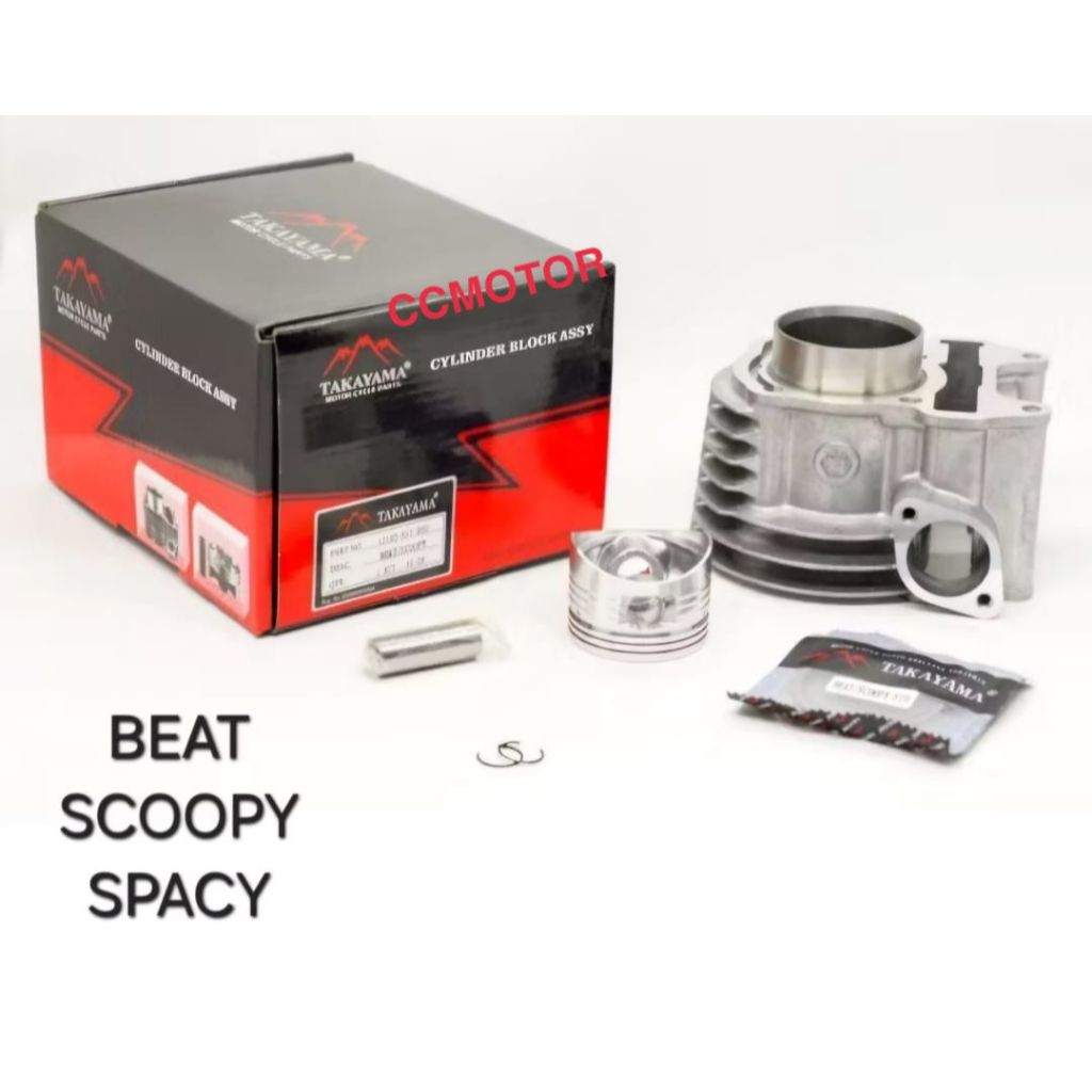 Jual CYLINDER BLOCK BLOK BEAT SCOOPY SPACY KARBU KVY TAKAYAMA | Shopee ...