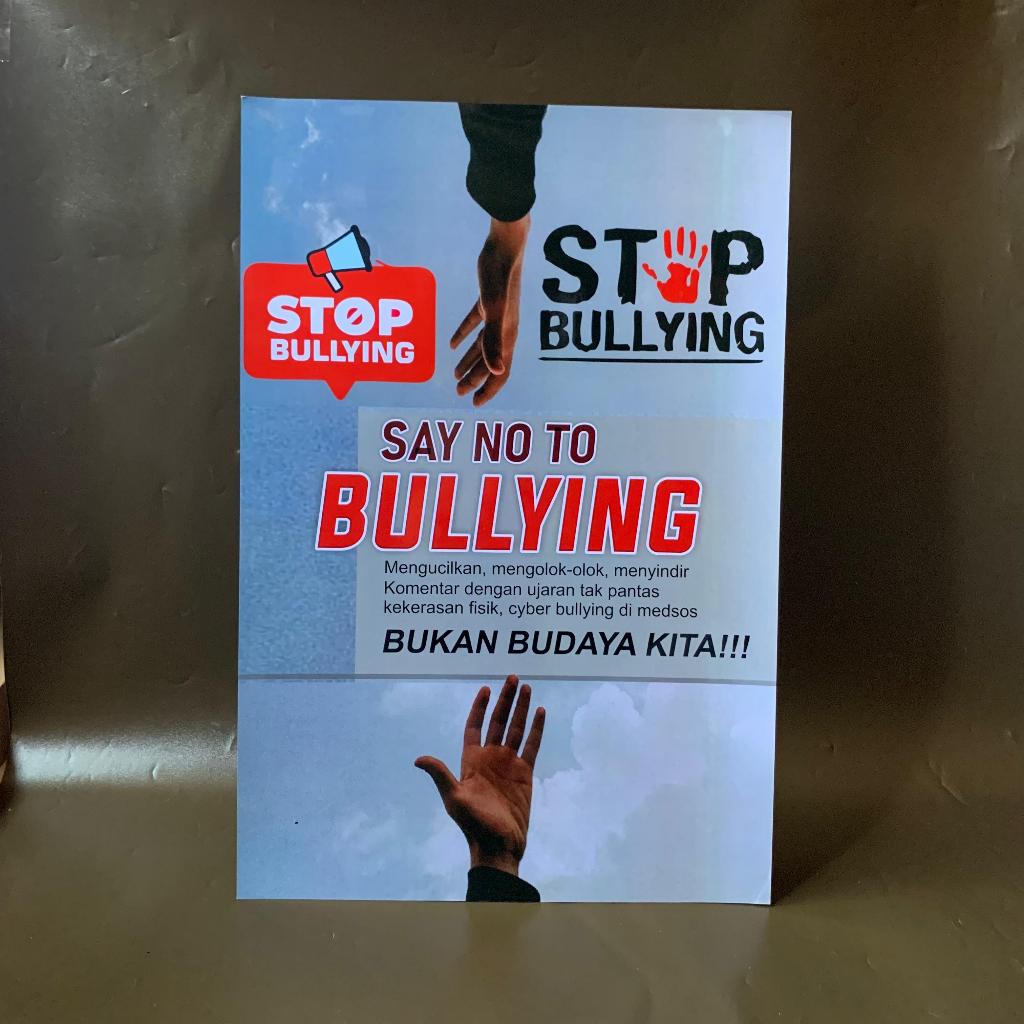 Jual Poster Stop Bullying | Poster Say No To Bullying | Poster Pendidikan Anak | Edukasi Sekolah ...