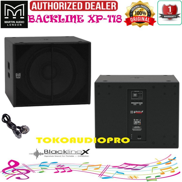 Jual Martin Audio Blackline XP118 18"Compact, Self-powered Subwoofer ...