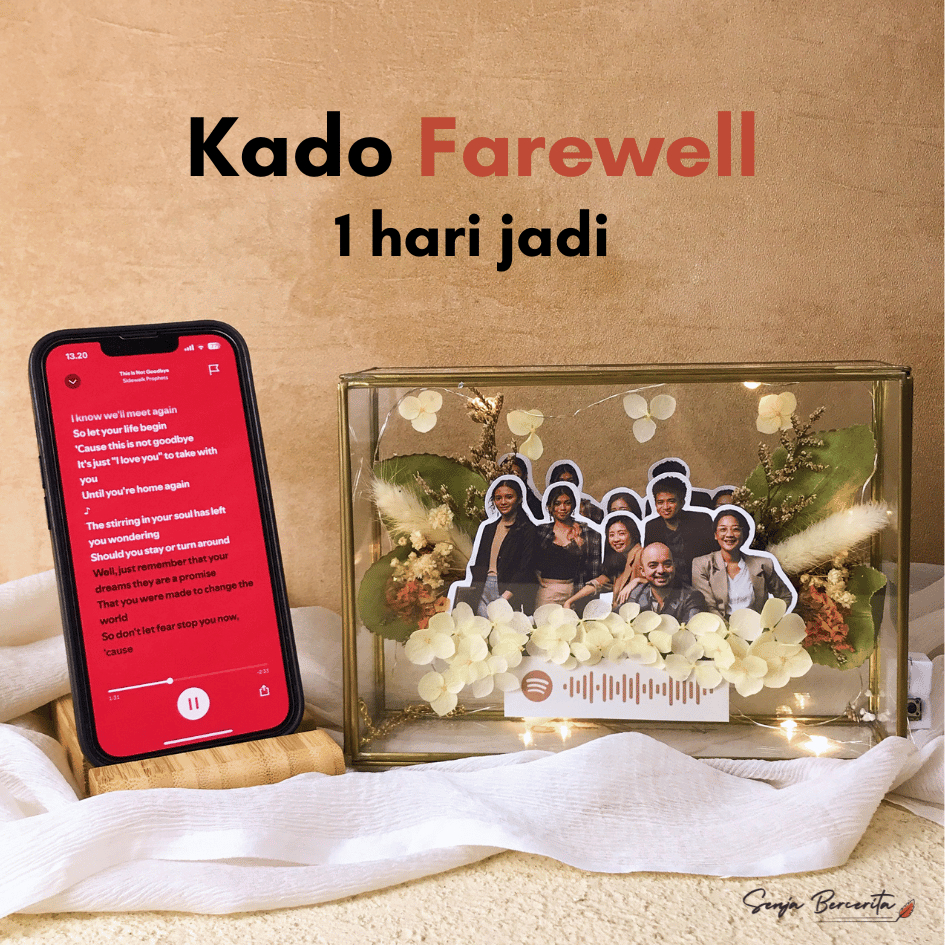 Jual Kado Perpisahan Resign Senja Bercerita/Hadiah Farewell/Hadiah ...