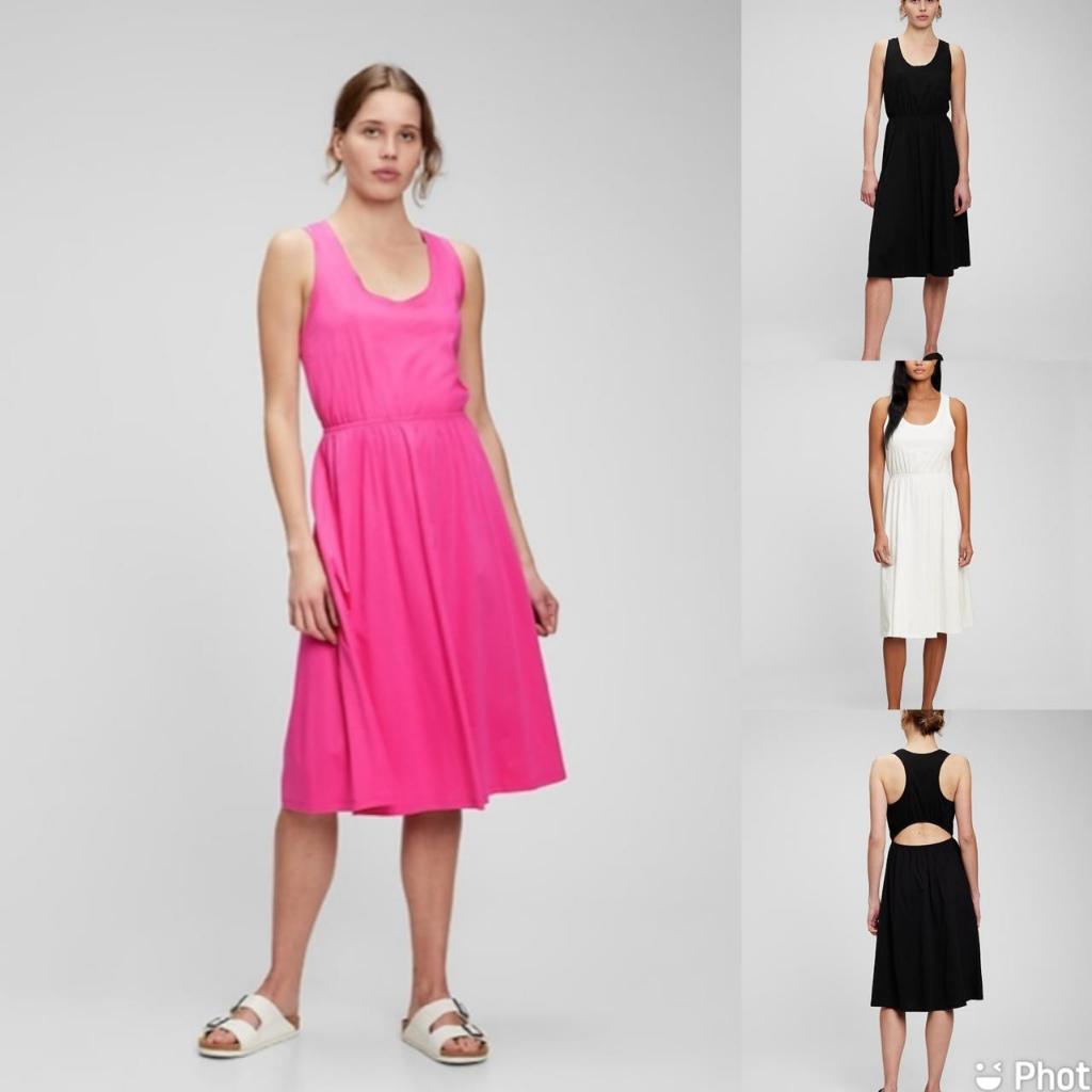 Jual MIDI DRESS RACERBACK SLEEVELESS | Shopee Indonesia