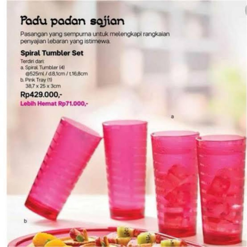Jual Spiral tumbler Tupperware | Shopee Indonesia