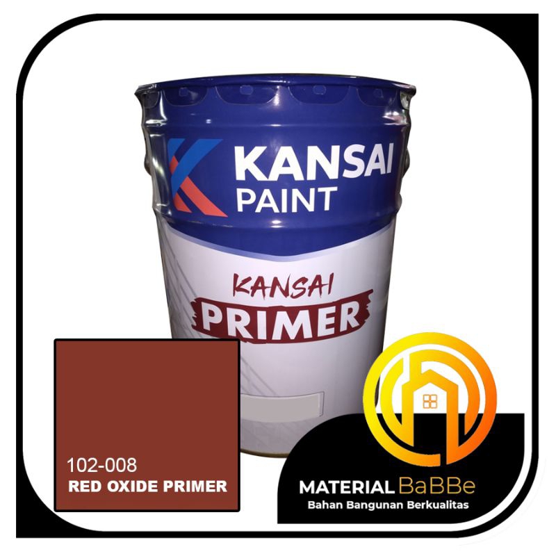 Jual Kansai Zinc Chromate 102-008 Red Oxide Primer 25 Kg | Cat Dasar ...