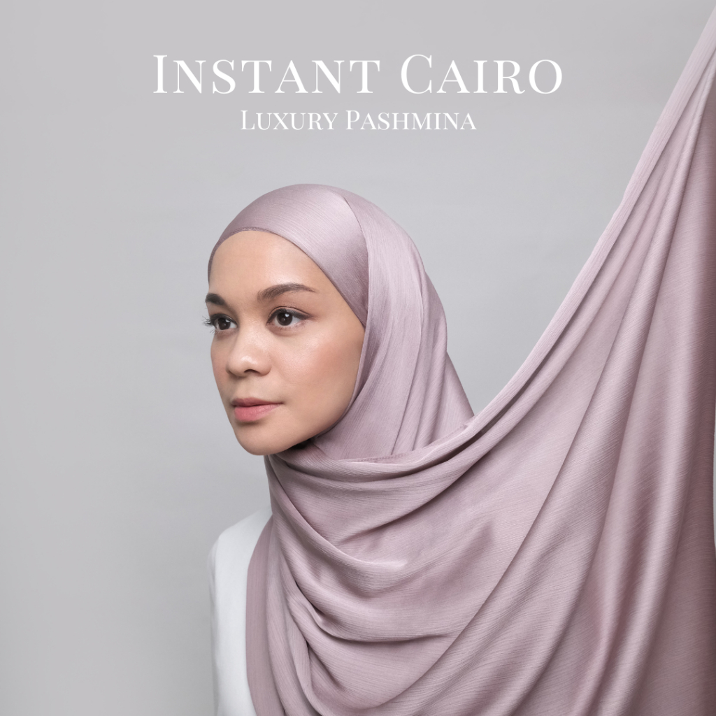 Jual Tantri Namirah Official - Instant Cairo Luxury Pashmina | Pashmina Instan Silk Flowy ...