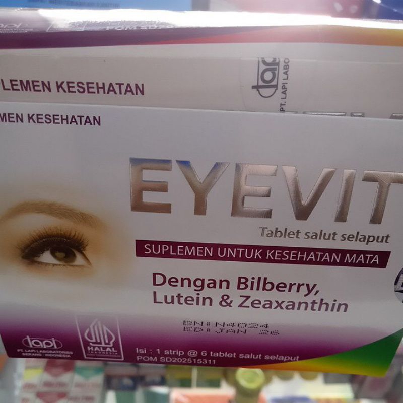 Jual EYEVIT / EYEVIT Tablet / EYEVIT Dewasa /Suplemen untuk kesehatan ...