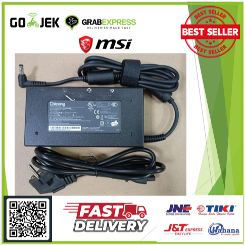 Jual Adaptor Charger Laptop MSI GF63 20V 6A 120W Original | Shopee ...