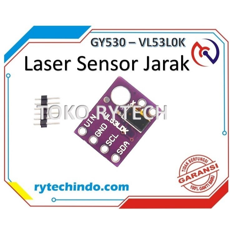 Jual GY-530 VL53L0X Time-of-Flight Laser Ranging Sensor Jarak I2C ...