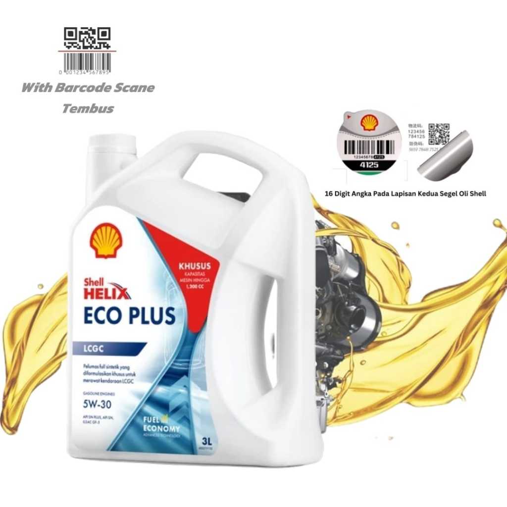 Jual SHELL ECO Plus 5W-30 5W30 LCGC Galon Original 100% | Shopee Indonesia