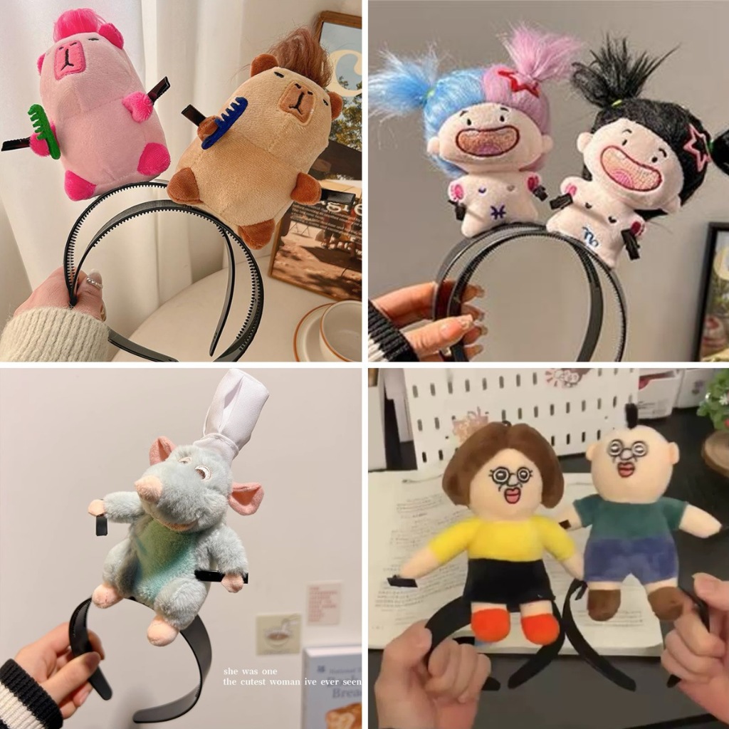 Jual Aksesoris Rambut Bando Boneka Jepit Rambut Monster Rambut Tikus ...