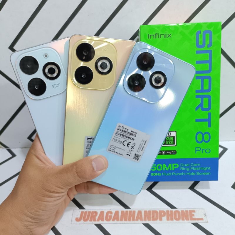 Jual INFINIX SMART 8 PRO 8/128GB 4/256GB HP SECOND BEKAS FULLSET | Shopee Indonesia