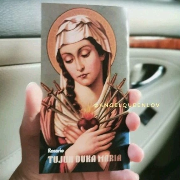 Jual Lembar Doa Rosario Tujuh Duka Maria (Ukuran Sedang/Besar) | Shopee ...