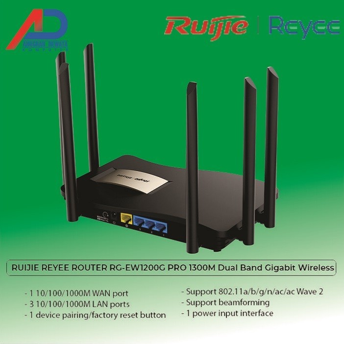 Jual RUIJIE REYEE RG EW1200G PRO 1300M Dual Band Gigabit Wireless ...