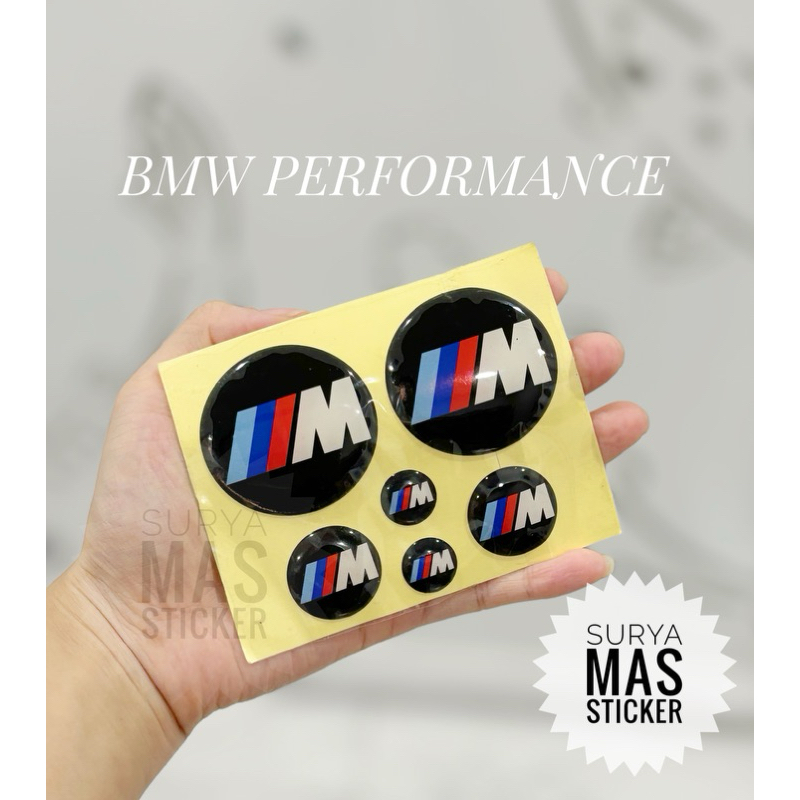 Jual stiker logo bmw performance set timbul nmax motor | Shopee Indonesia