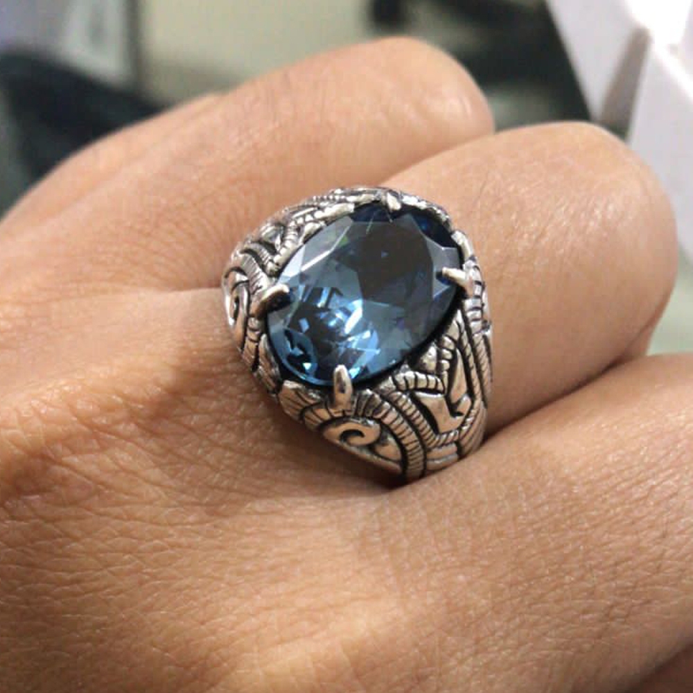 Jual Cincin Ring Perak Silver bali 925 Ukir Sisik Ular Snake Gigi ...