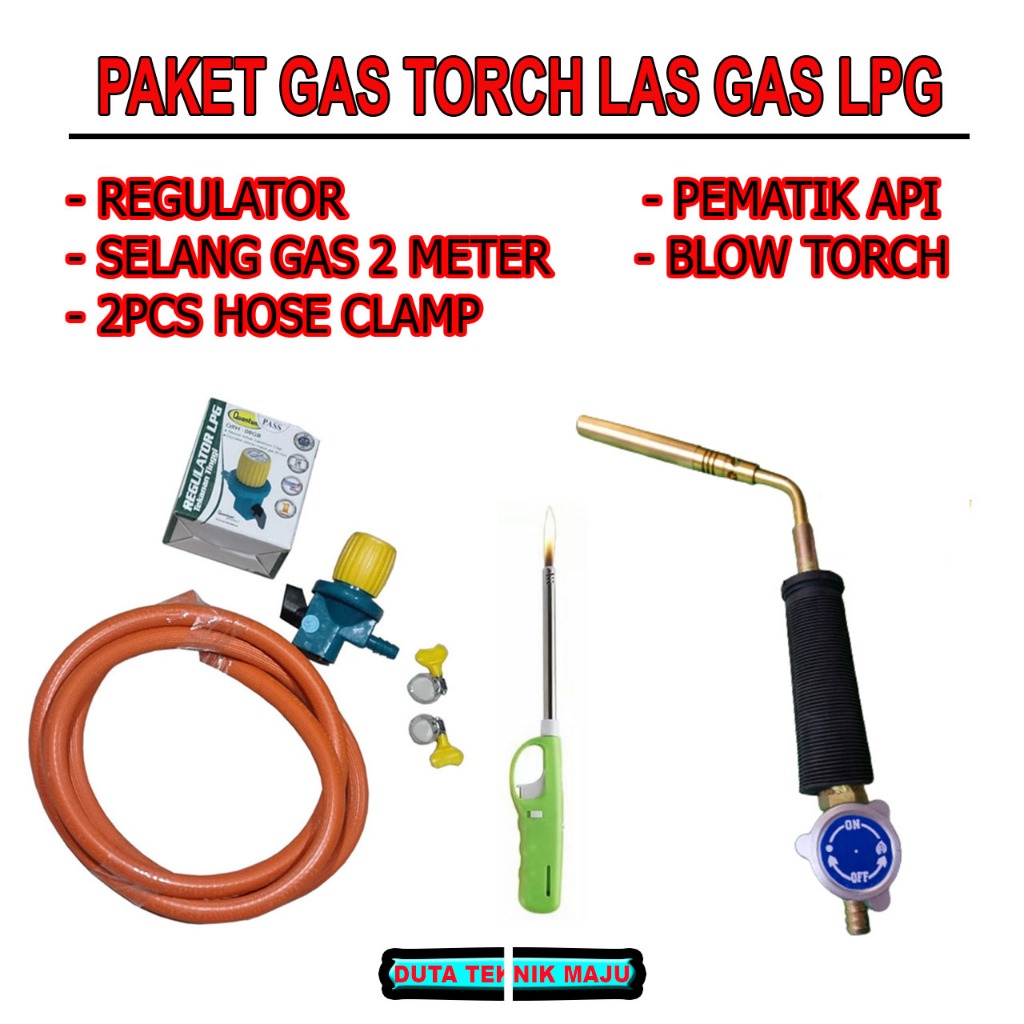 Jual Paket Set Lengkap GasTorch Las Mini / Paket Hemat Lengkap Heating ...