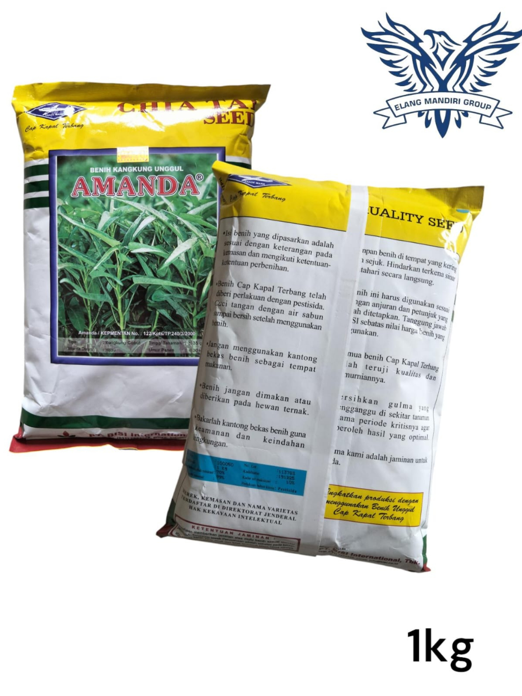 Jual Amanda F1 1Kg Benih Kangkung Unggul Cap Kapal Terbang | Shopee Indonesia