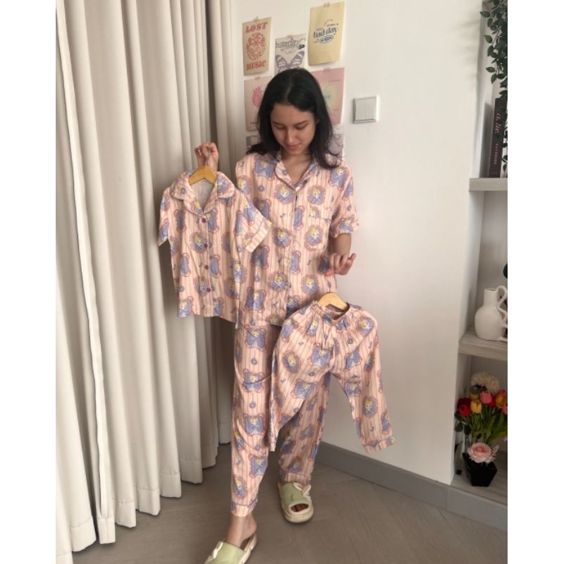 Jual GOODNITES - Piyama Rayon Pink Princess 023D Couple Set (M-L-XL-XXL ...