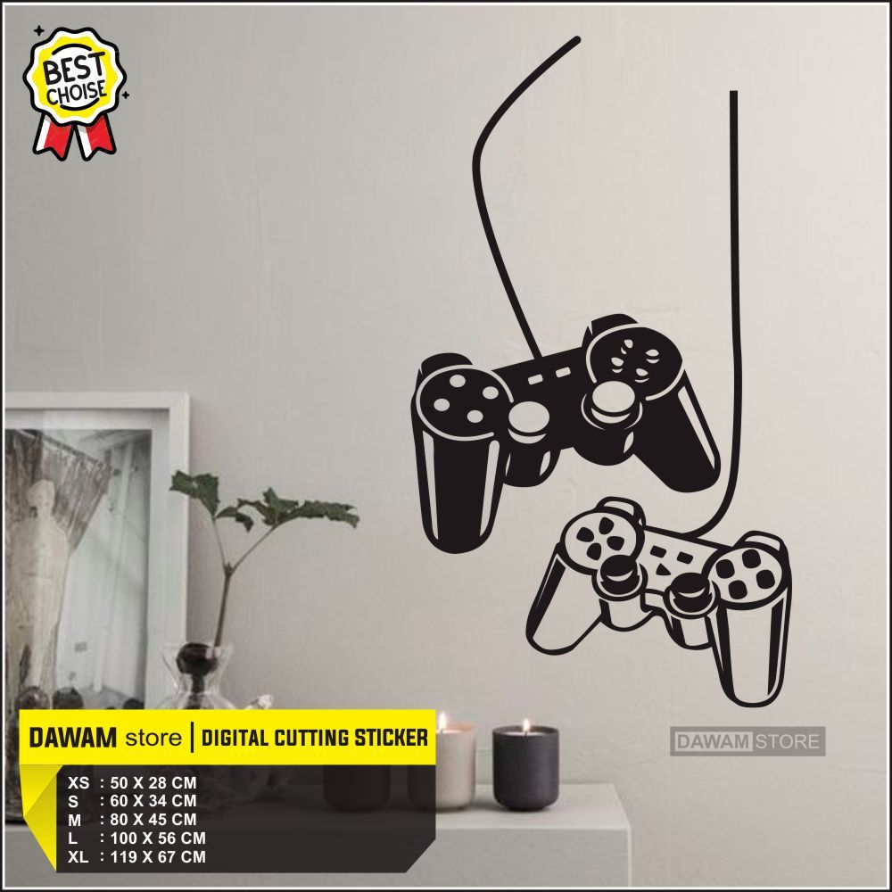 Jual Stiker Dinding Kaca Gamer Wallsticker Dekorasi Kamar Game Custom ...